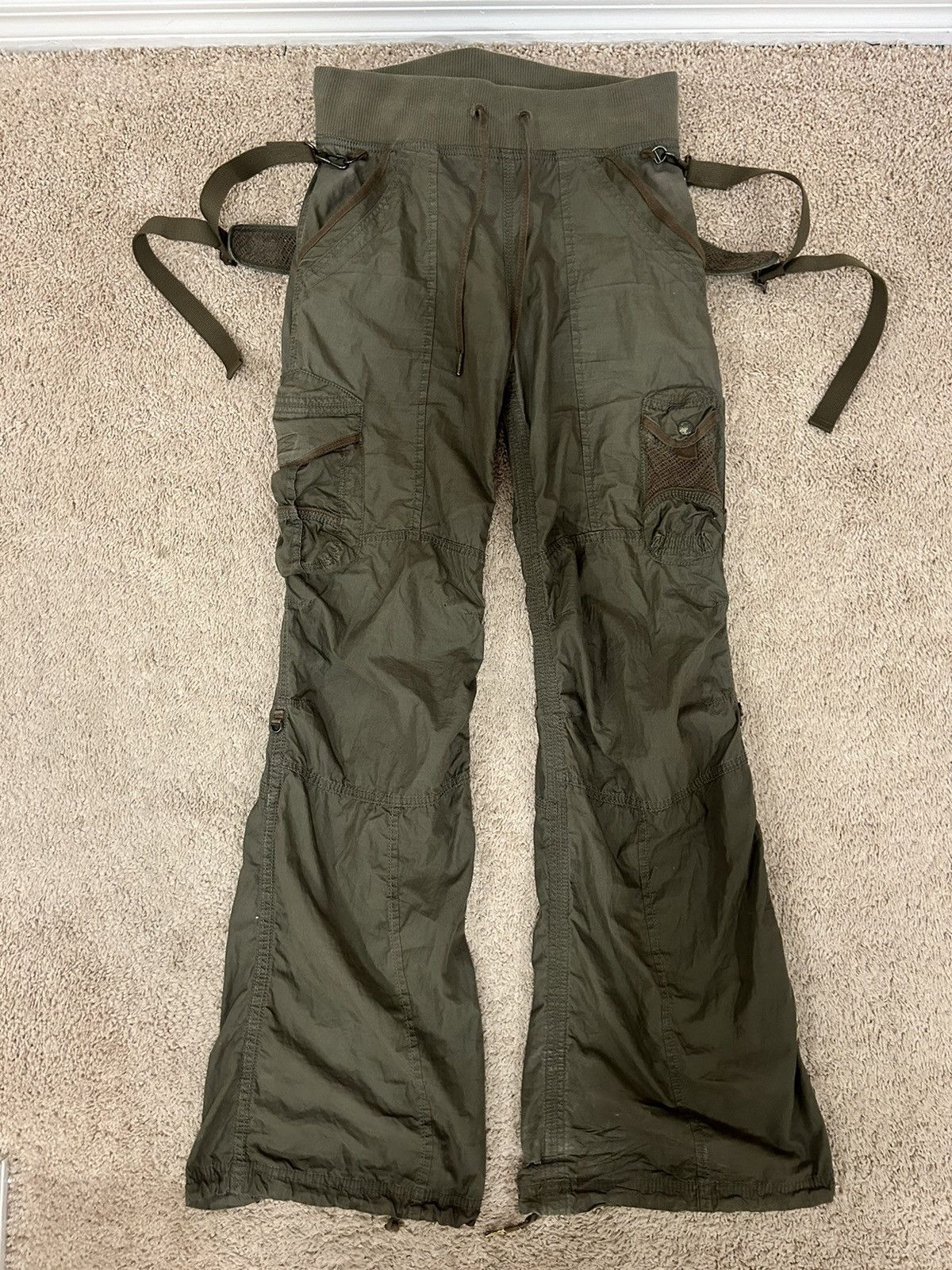 Japanese Brand GOA Flared Cargo Suspenders | Grailed