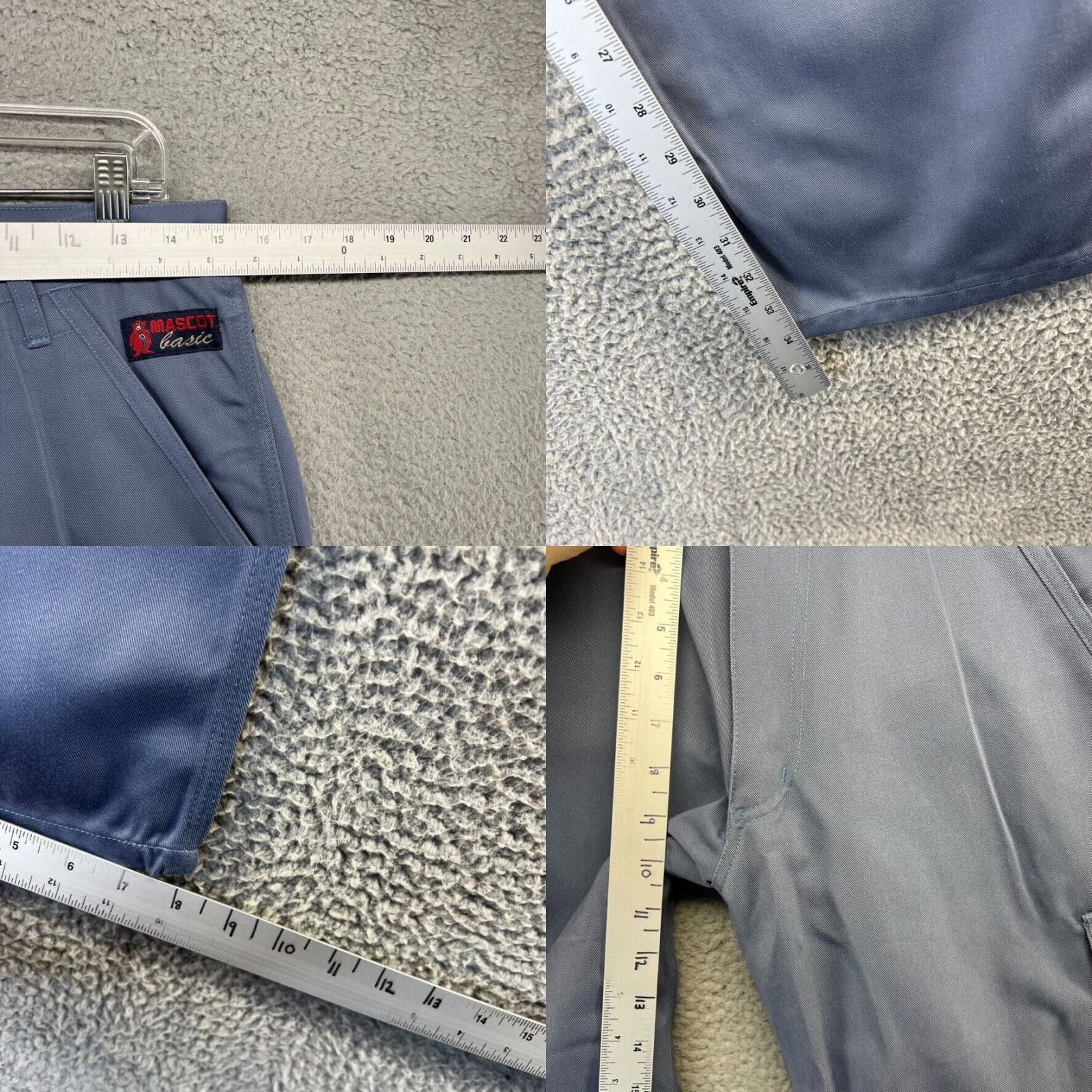 Doublet Mascot Danish Designs Pants Mens 30x34 Blue Cargo Carpenter Double Knee Workwear | Grailed