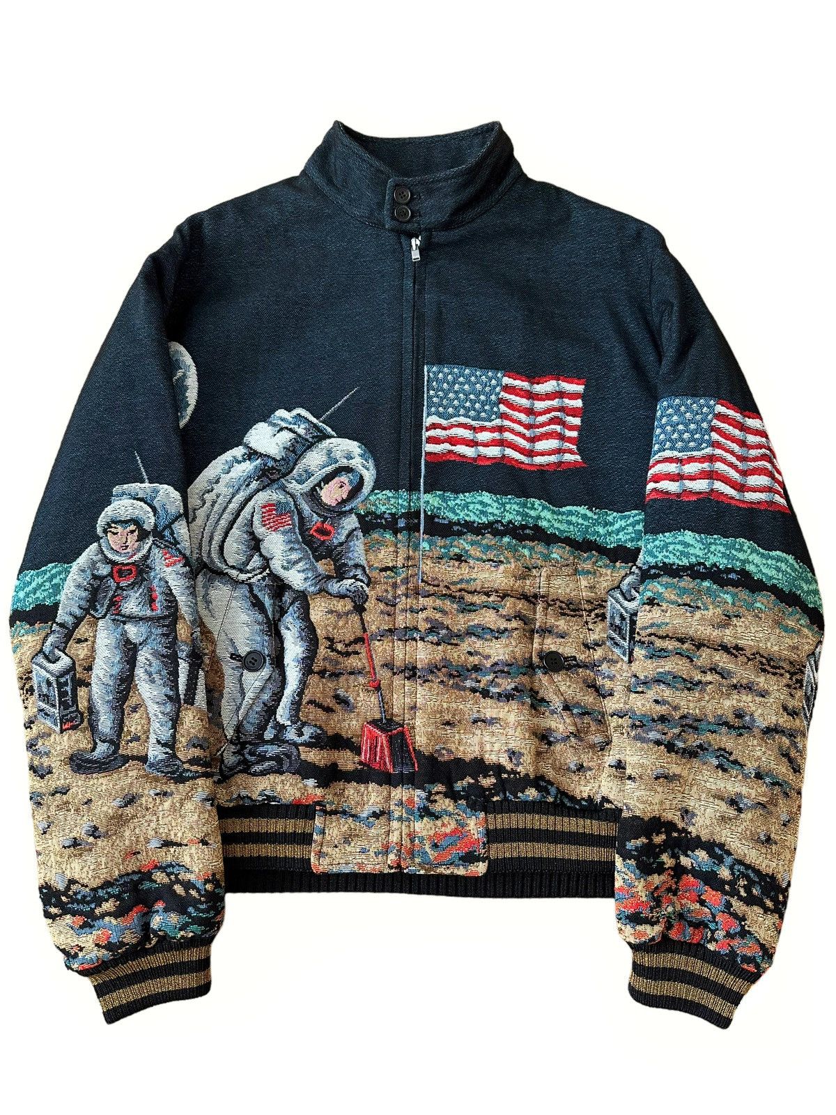 Saint Laurent Paris (Sz50) GRAIL SS16 Astronaut Moon Landing Tapestry ...