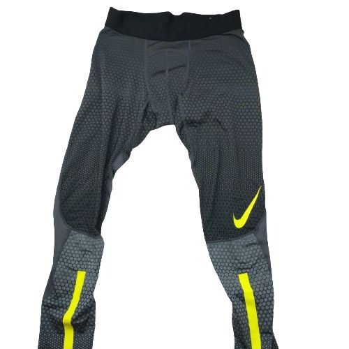 Nike Nike Pro HyperWarm Mens L Black Neon Compression Pants Pants | Grailed