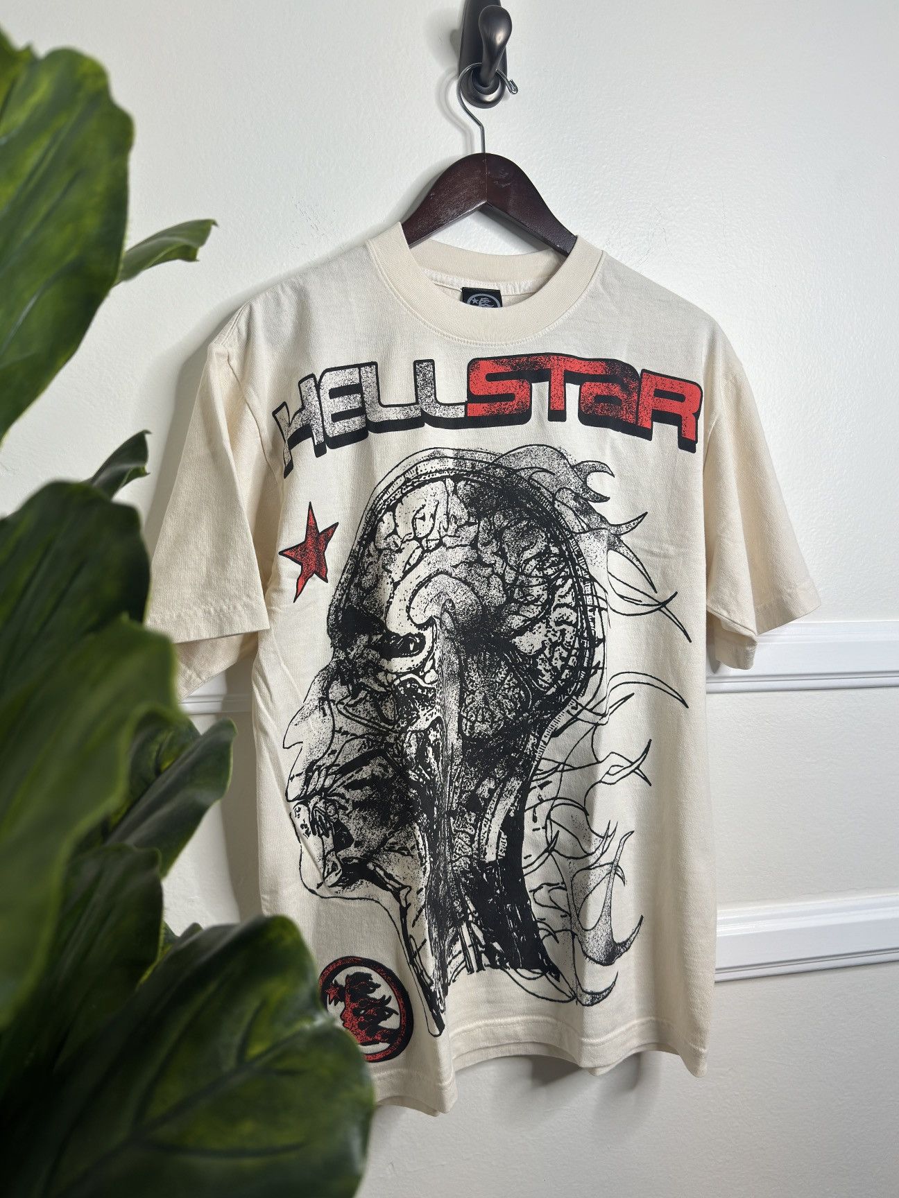 HELLSTAR Hellstar Studios Heaven on Earth Tee Cream | Grailed