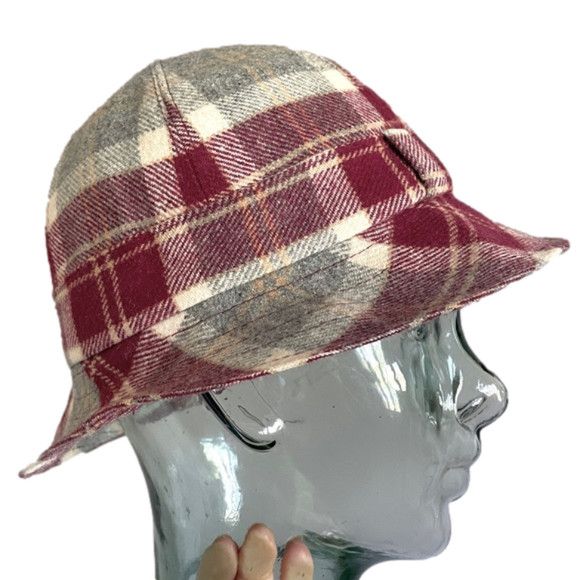 Vintage 70s Simpsons Wool Plaid Bucket Hat - Unisex 🏴󠁧󠁢󠁳󠁣󠁴󠁿 | Grailed