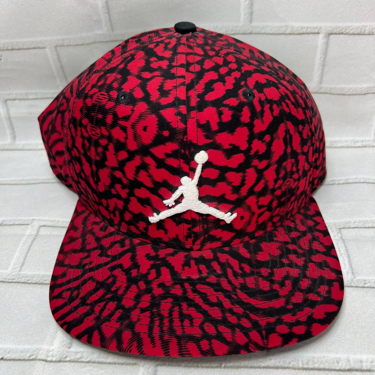 Jordan Brand Air Jordan Cement Elephant Jumpman Hat Snapback Cap Red Men | Grailed