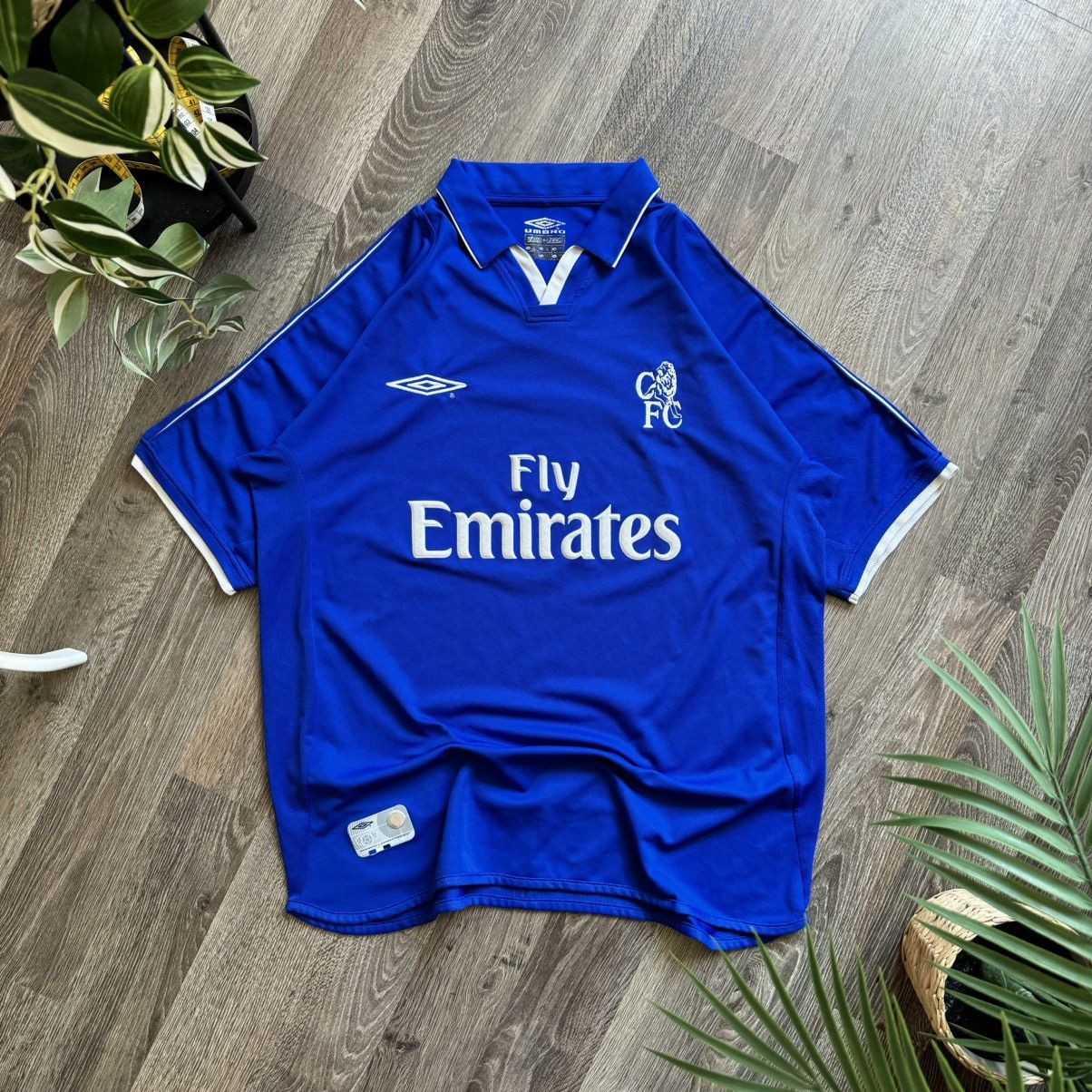 Chelsea Soccer × Vintage 🔵 VINTAGE UMBRO CHELSEA 2001 SOCCER JERSEY ...