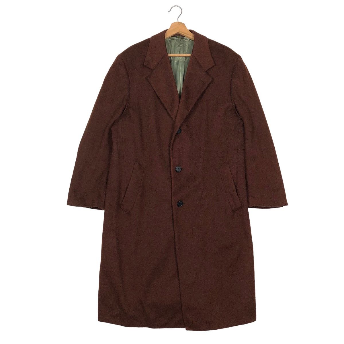 Designer × Ralph Lauren 🔥Rich Brown - Long Fly Coats Wool Double Breast ...