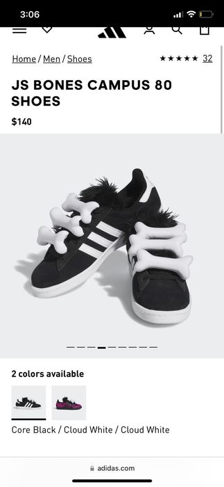 Adidas JS BONES CAMPUS 80 SHOES | Grailed