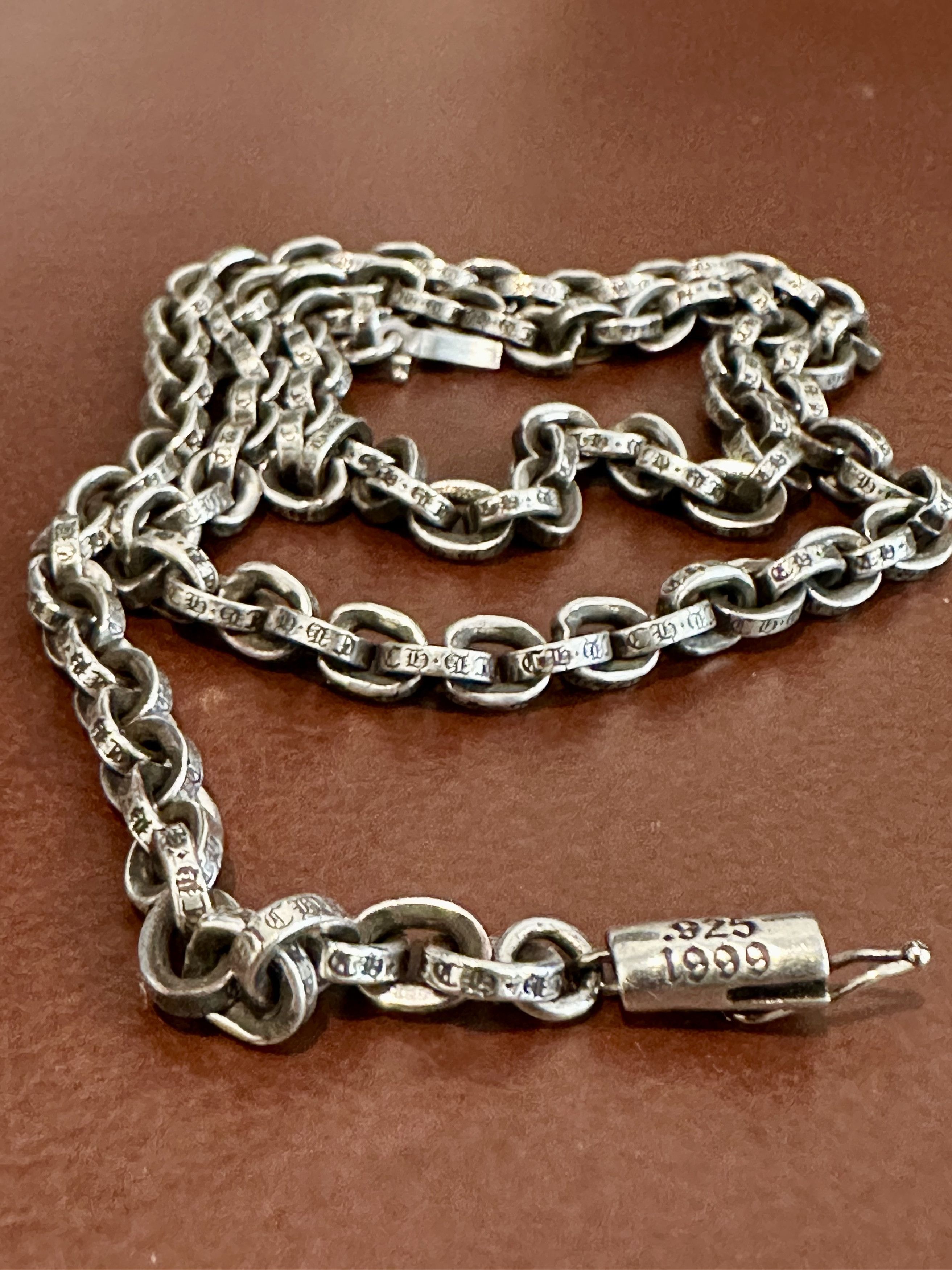 Chrome Hearts CHROME HEARTS STERLING SILVER PAPER CHAIN NECKLACE | Grailed