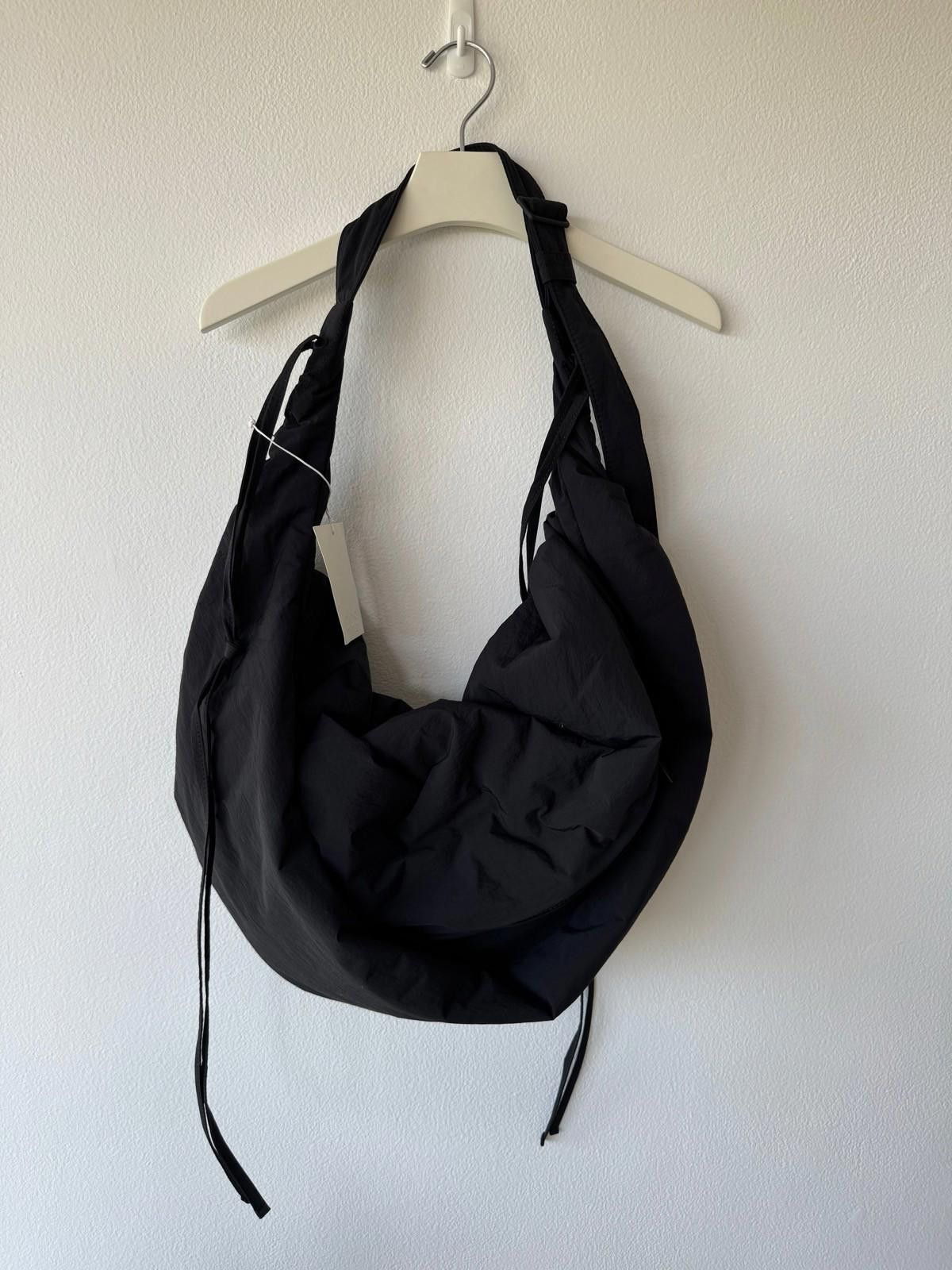 Cos new with tags COS black canopy oversized crossbody bag nylon | Grailed
