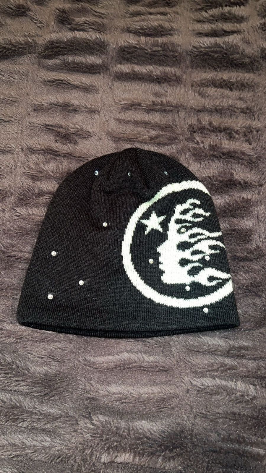 HELLSTAR × Streetwear × Vintage Hellstar Flame Beanie | Grailed
