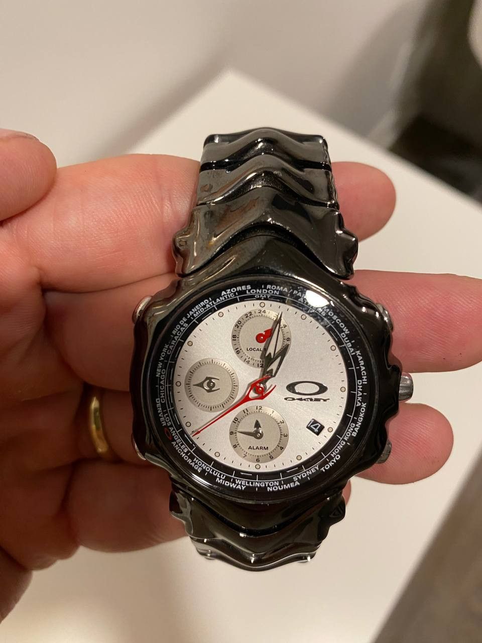 Oakley Oakley GMT Stealth Black Watch | Grailed