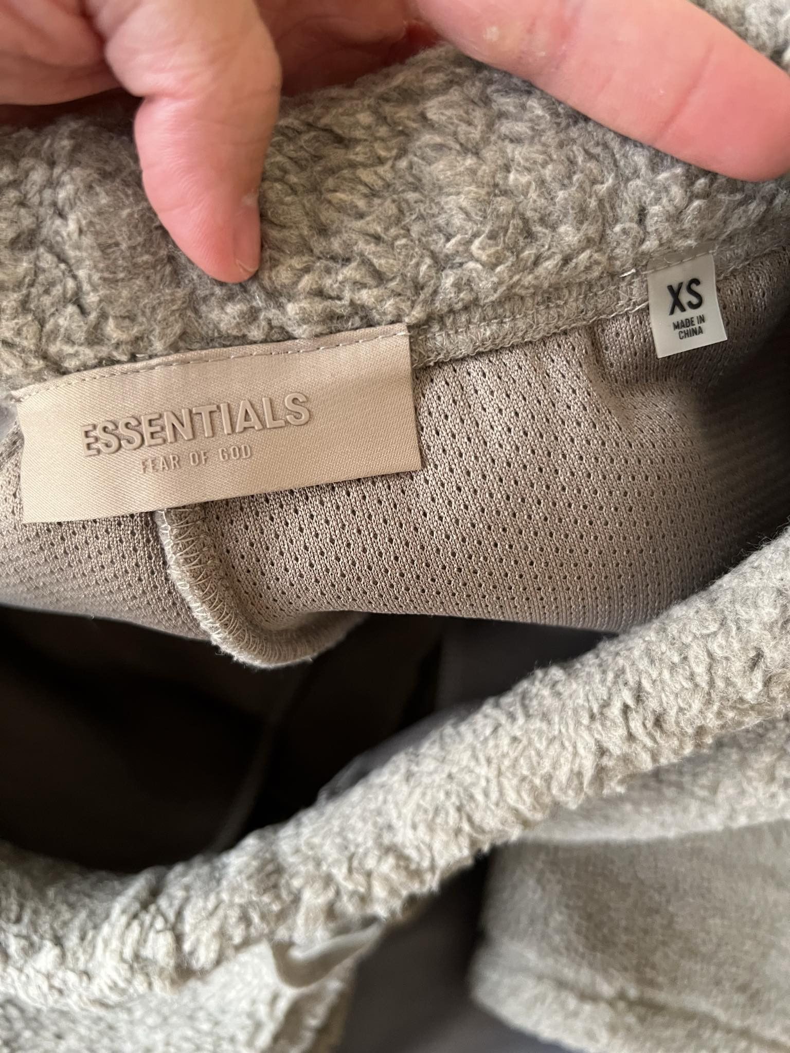 Essentials Fear of God Essentials Polar Fleece Dark Oatmeal | Grailed