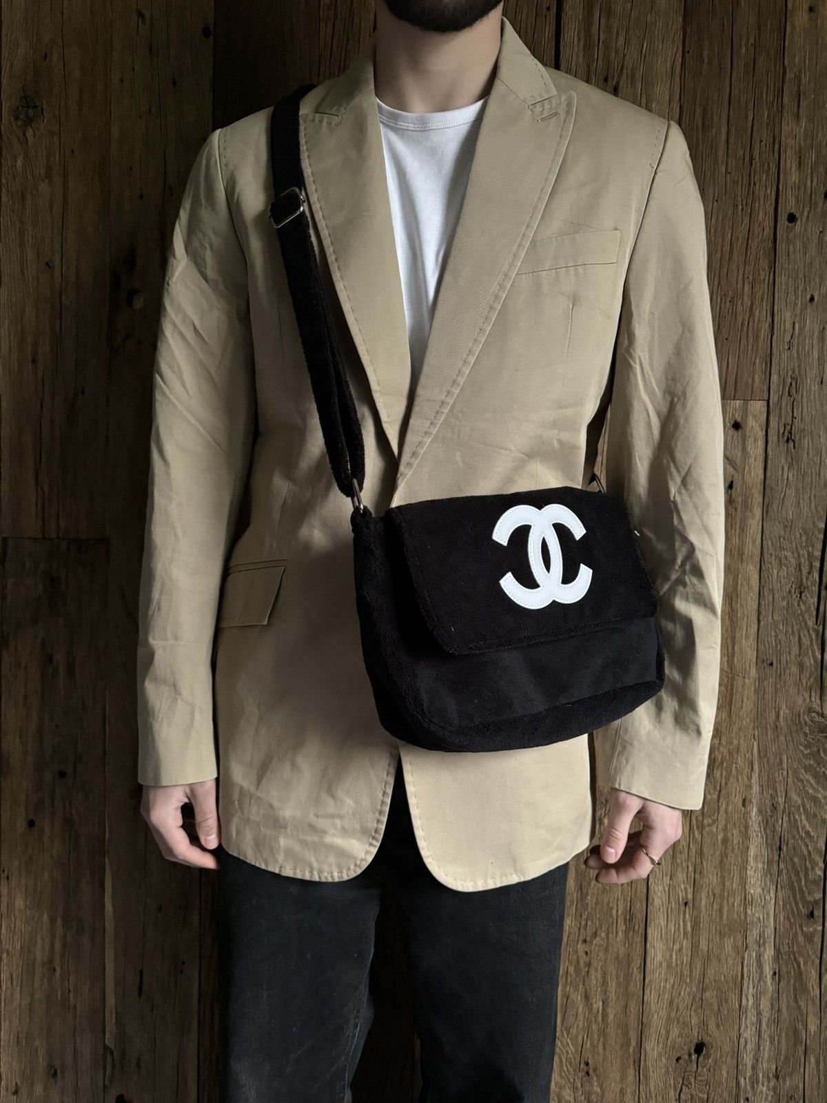 Chanel Vintage Chanel Precision 2006 VIP Teddy Fur Crossbody Bag | Grailed