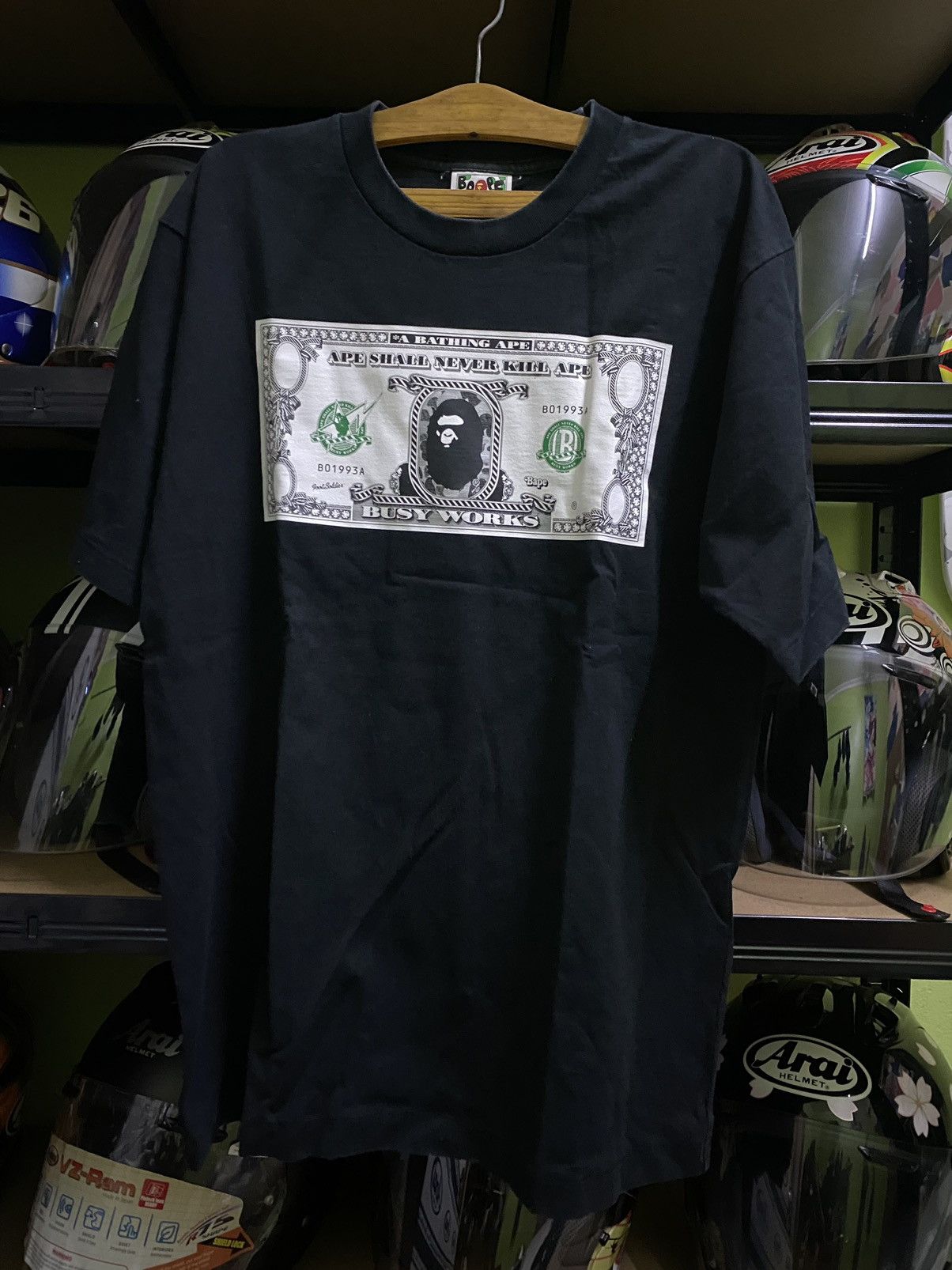 Bape A Bathing Ape BAPE Dollar Bill Tee | Grailed