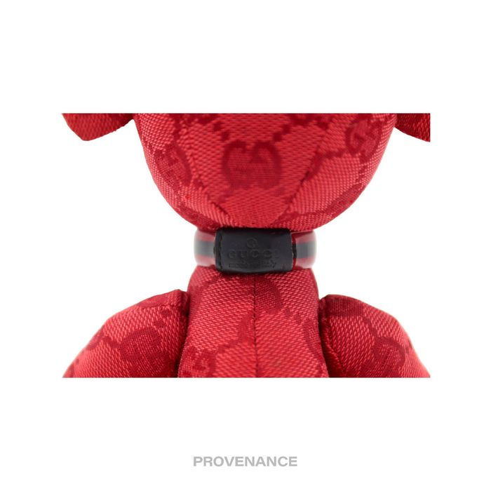 Gucci 🔴 Gucci Teddy Bear - Red GG Canvas | Grailed