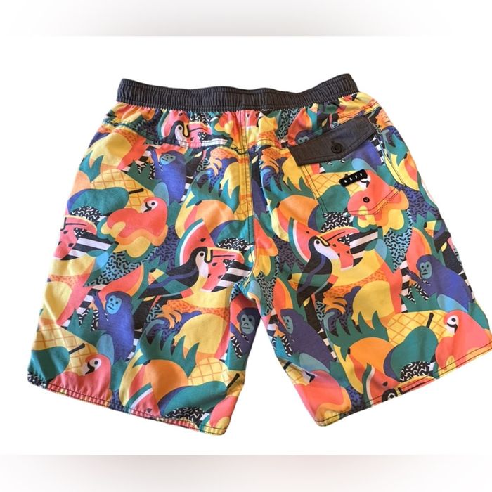 Neff Neff Large Unlined Swim Trunks Tropical Animal Print | Grailed