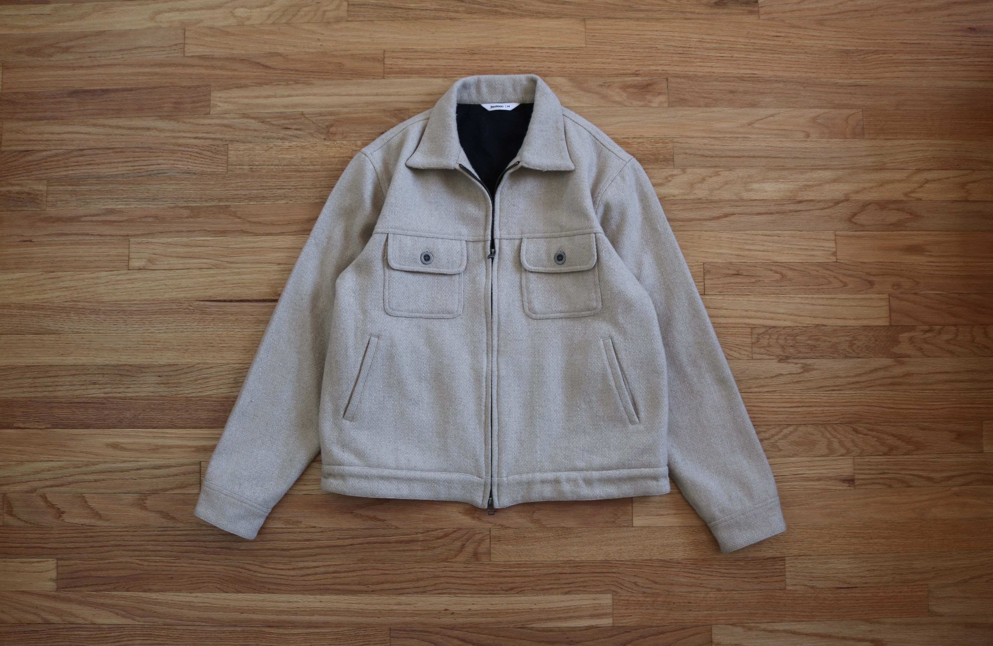 3sixteen 3Sixteen Mechanic Jacket Tan Wool Boxweave | Grailed