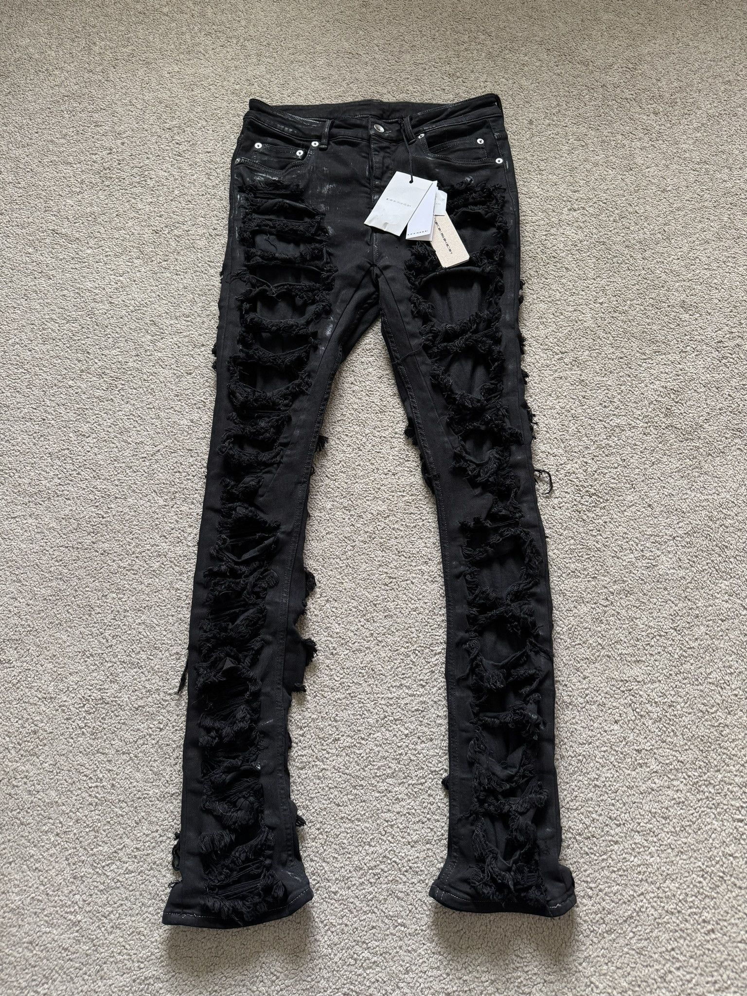 Rick Owens × Rick Owens Drkshdw New SS24 Rick Owens DRKSHDW Waxed ...
