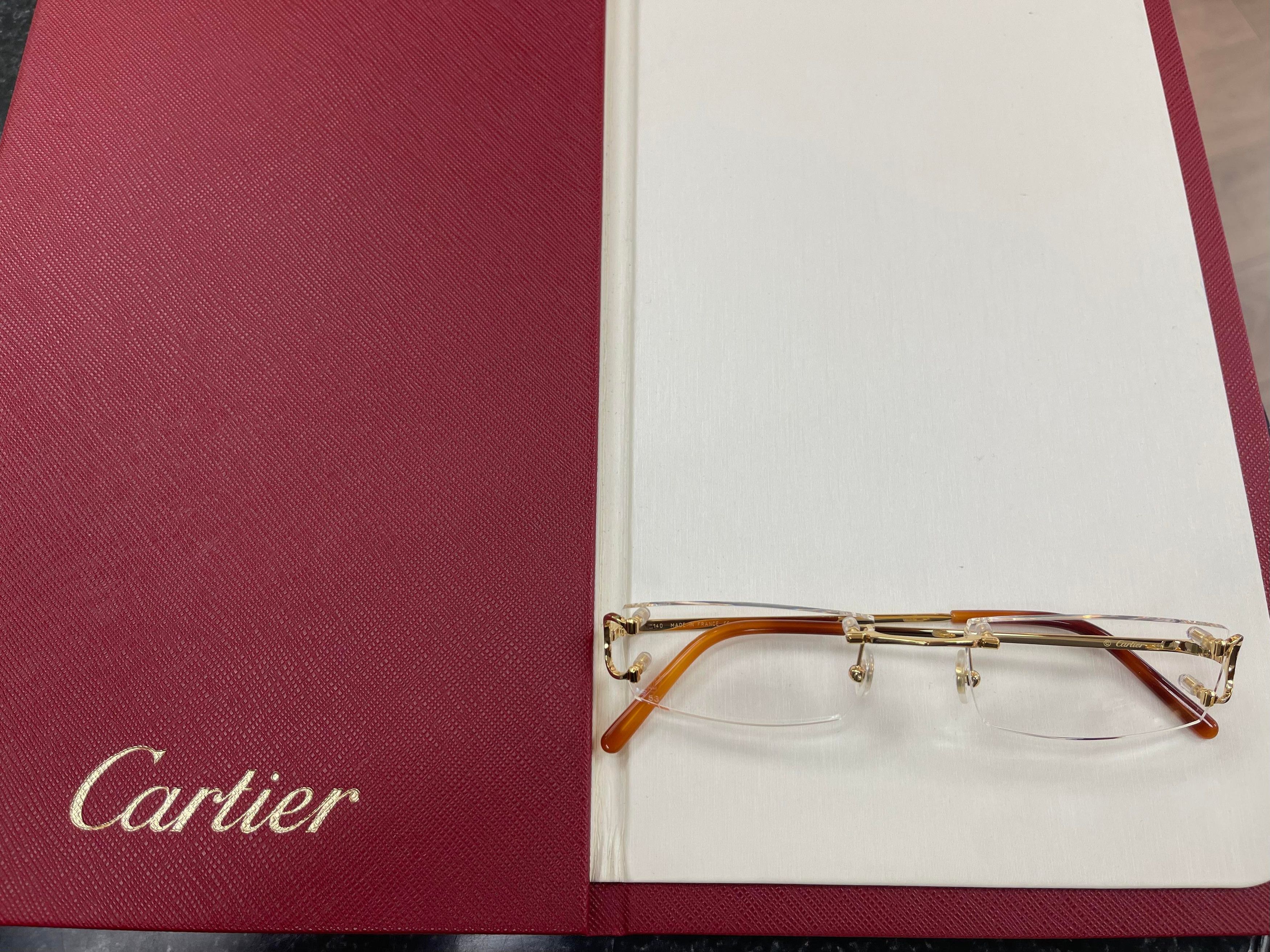 Cartier NEW Cartier CT0092 Gold Big C’s Eyeglasses Glasses | Grailed