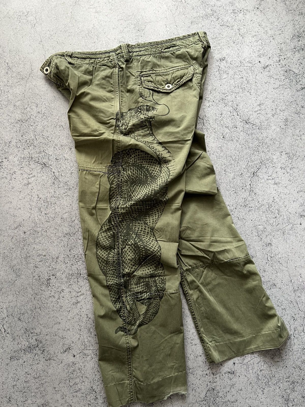 Vintage Z-Brand Crazy Y2K Snake Print Pants Vintage Baggy Pants | Grailed