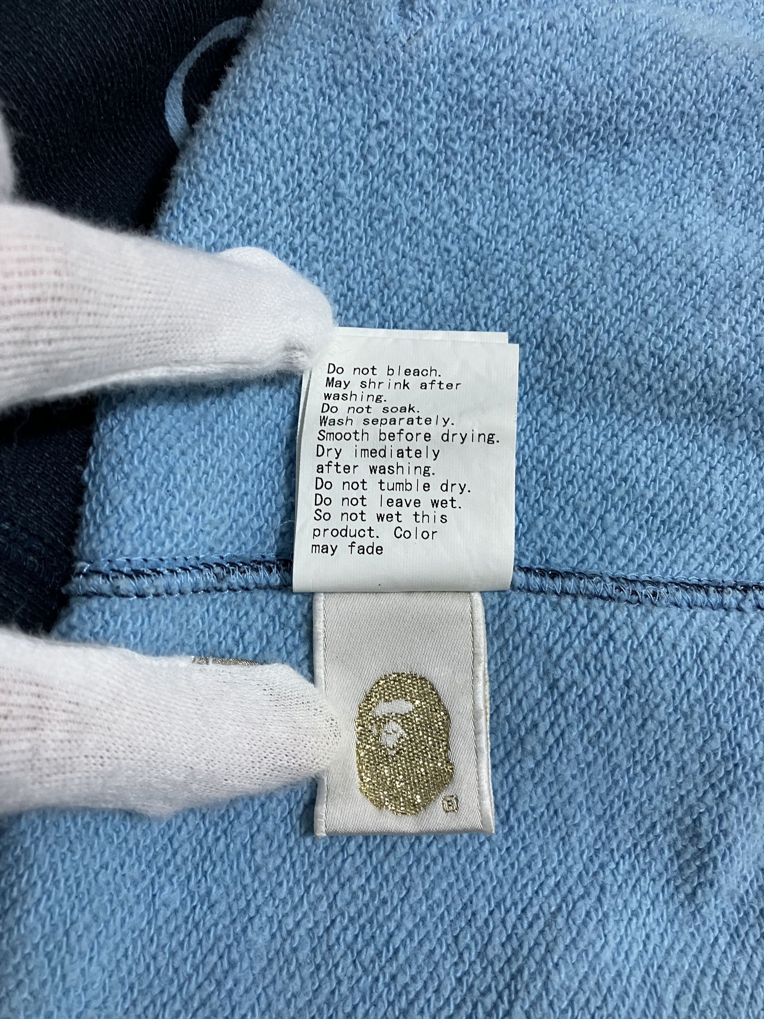 Bape Baby Blue baby Milo Junk Food Logo Full Zip Hoodie | Grailed