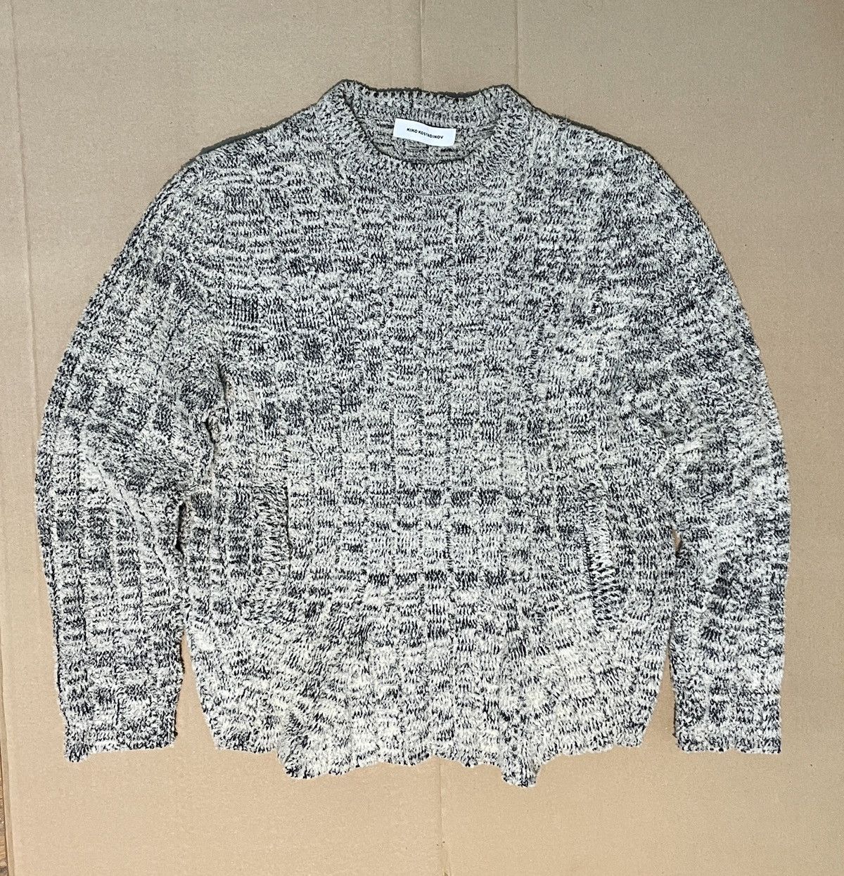 Kiko Kostadinov AW21 Harkman Knit Sweater Pullover Black White | Grailed