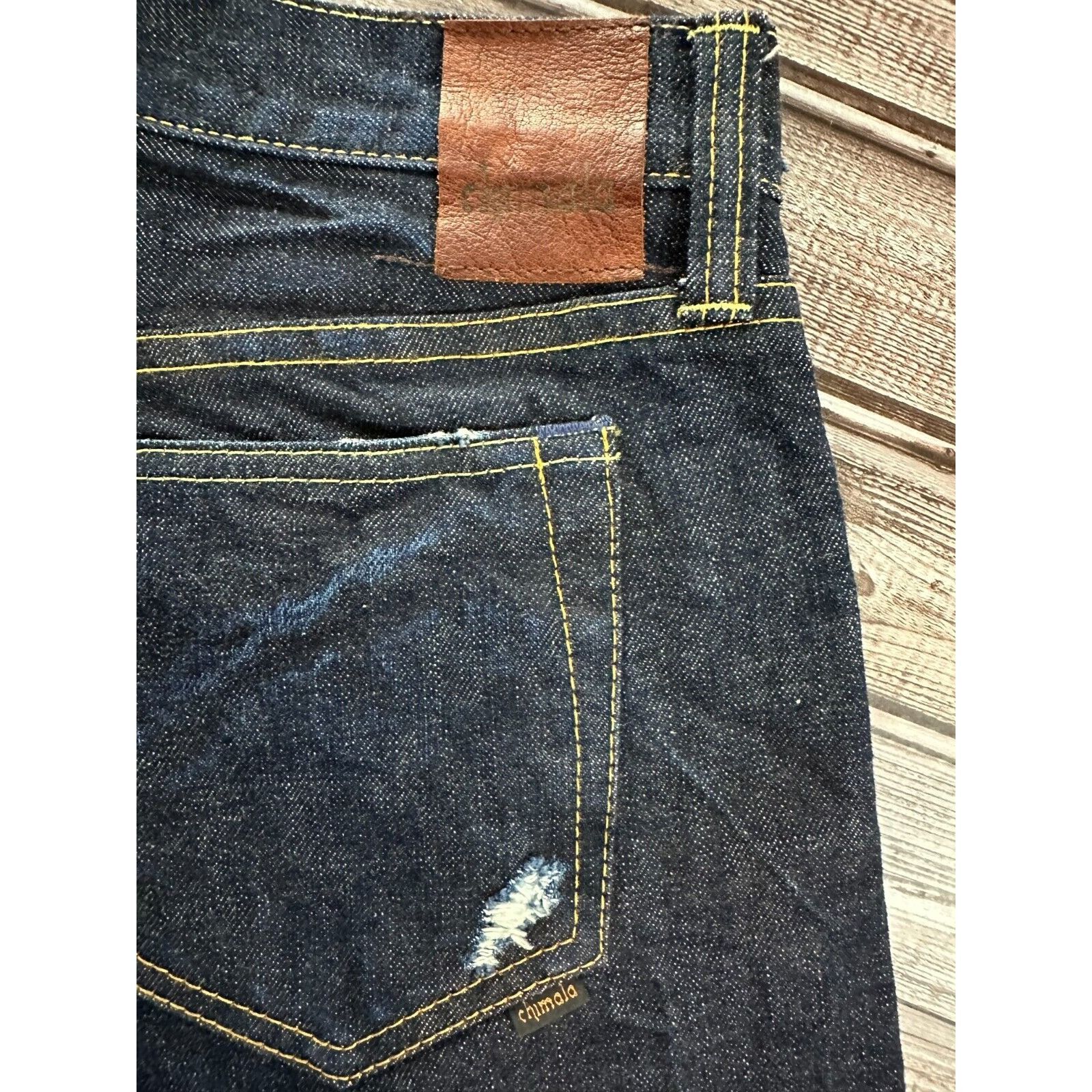 Chimala CHimala DARK WASH DENIM JEANS 27 MADE IN JAPAN 100% COTTON ...