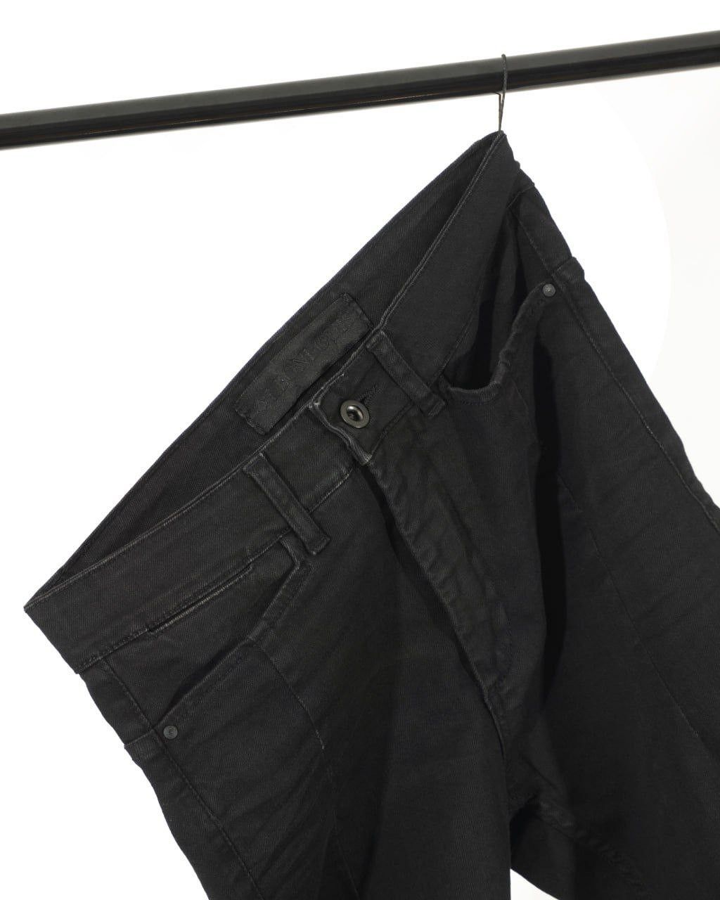 Leon Louis Avant-garde black jeans LEON LOUIS Dark Cut Jeans | Grailed