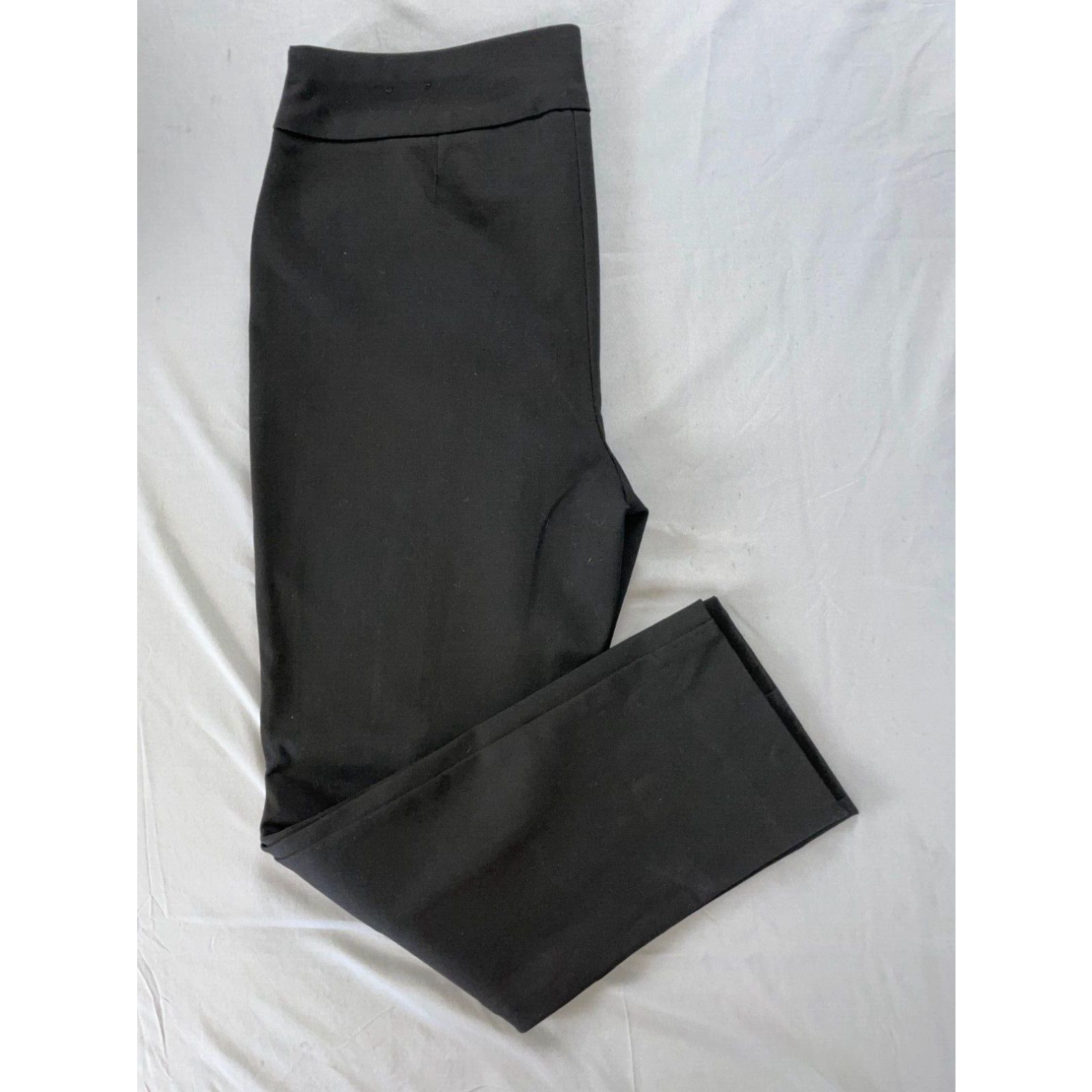 Vintage Chico's So Slimming Pull On Ponte Knit Pants. Black, Women's 1. ...