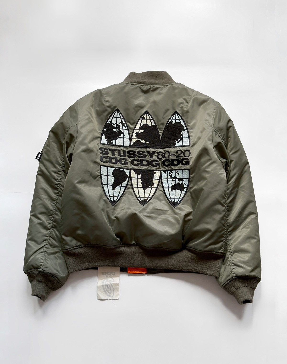 Comme des Garcons × Stussy Stussy CDG MA-1 Bomber Jacket 40th Anniversary | Grailed