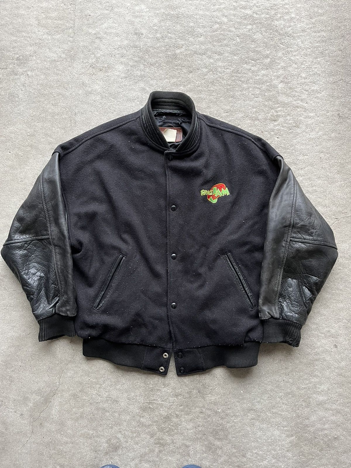Movie × Varsity Jacket × Vintage Vintage 90s Space Jam Varsity Jacket ...