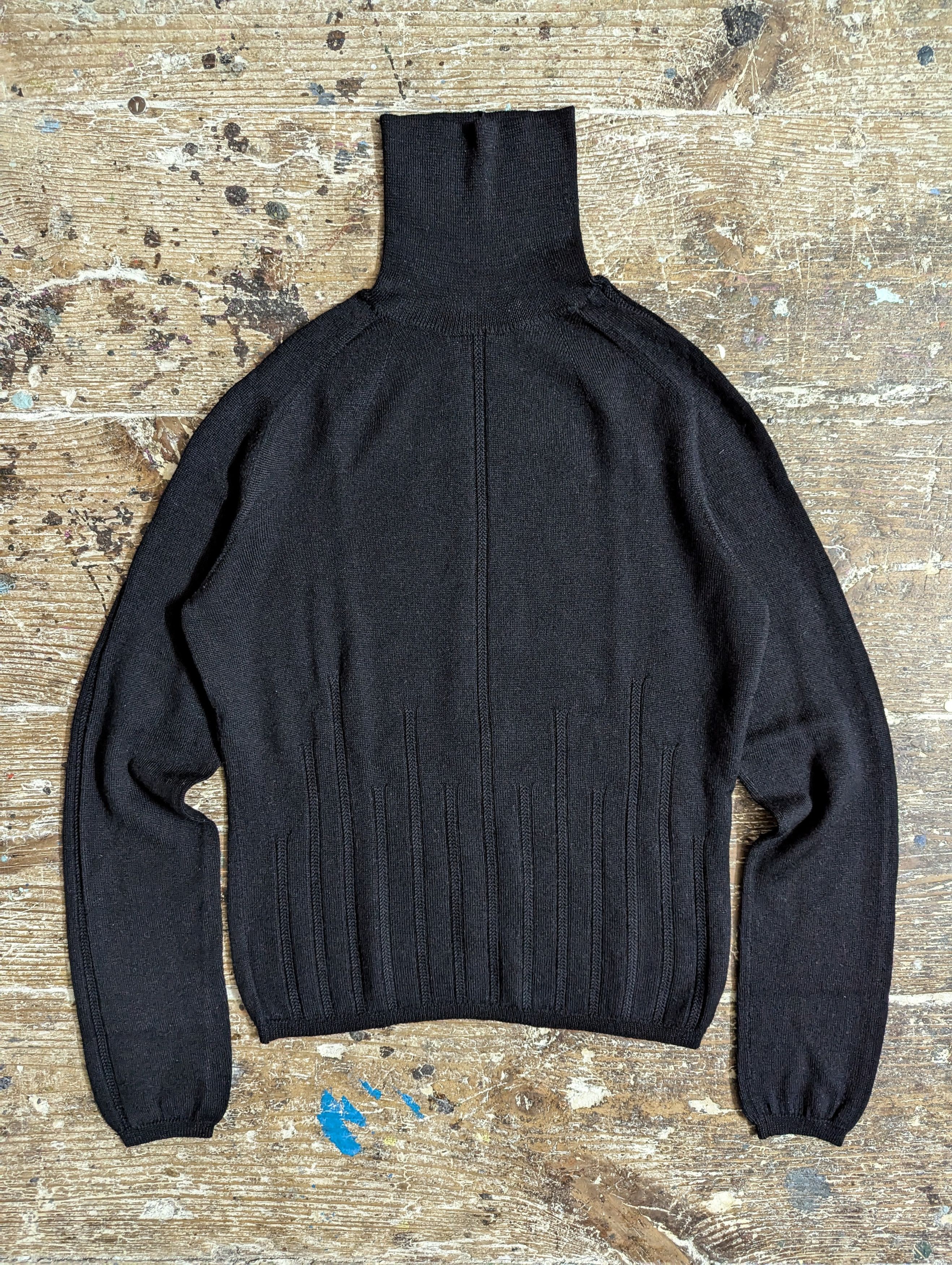 Raf Simons Rare! 90s Jil Sander Texture Details Mock Neck Sweater | Grailed