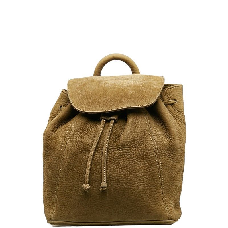 Coach Coach Coach Leather Backpack G5E-4938 Khaki Green Leather ...