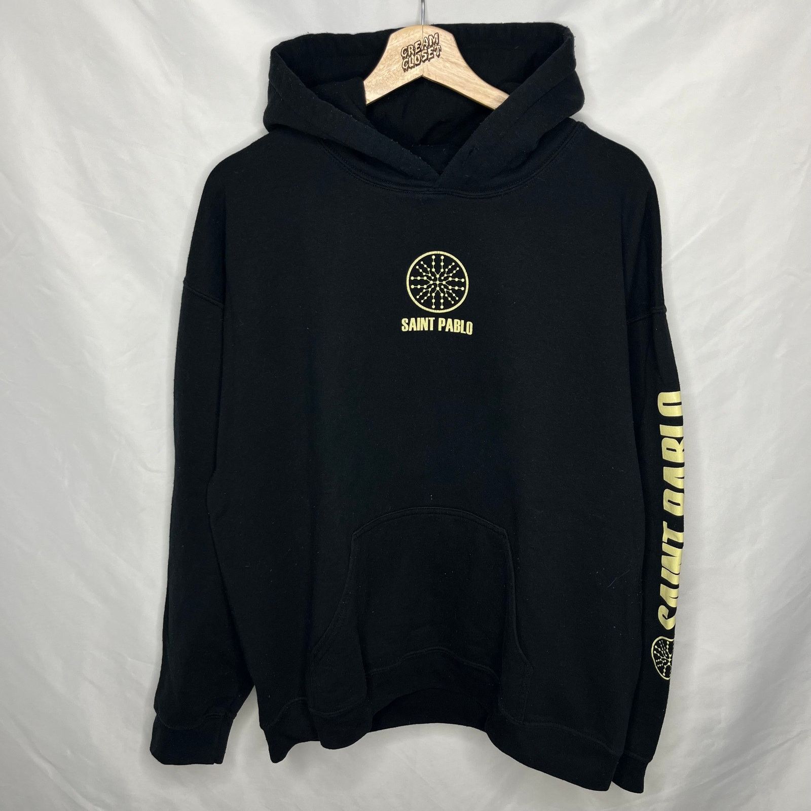 Kanye West Saint Pablo Logo Hip Hop Rap Tour Merch Hoodie | Grailed