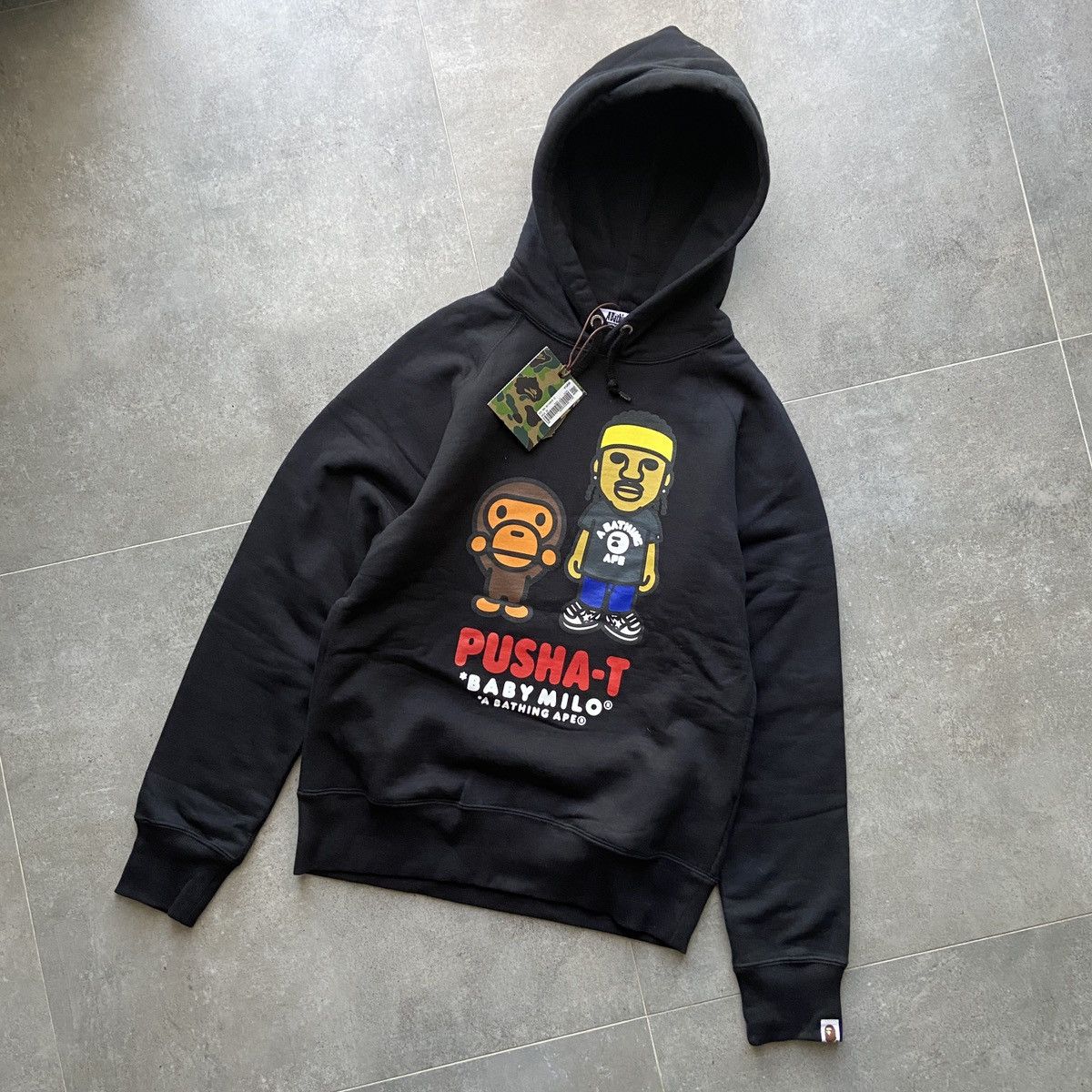 Bape × Pusha T Bape x Pusha T Baby Milo Pullover Hoodie | Grailed
