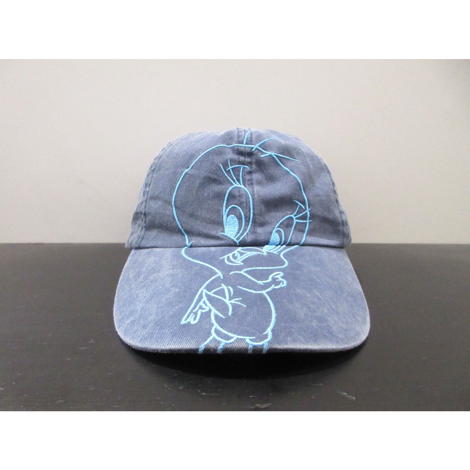 Vintage VINTAGE Tweety Bird Hat Cap Strap Back Blue Six Flags Looney ...
