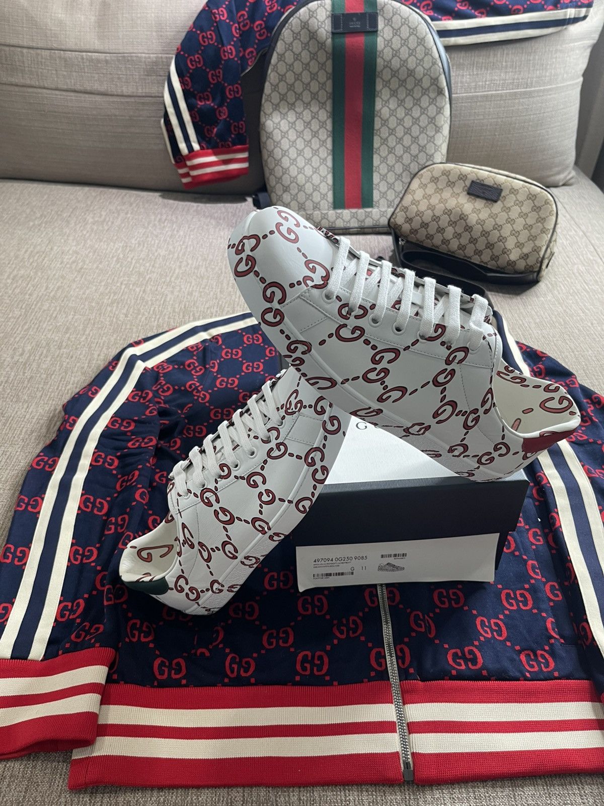 Gucci Gucci Ace “GG Print” | Grailed