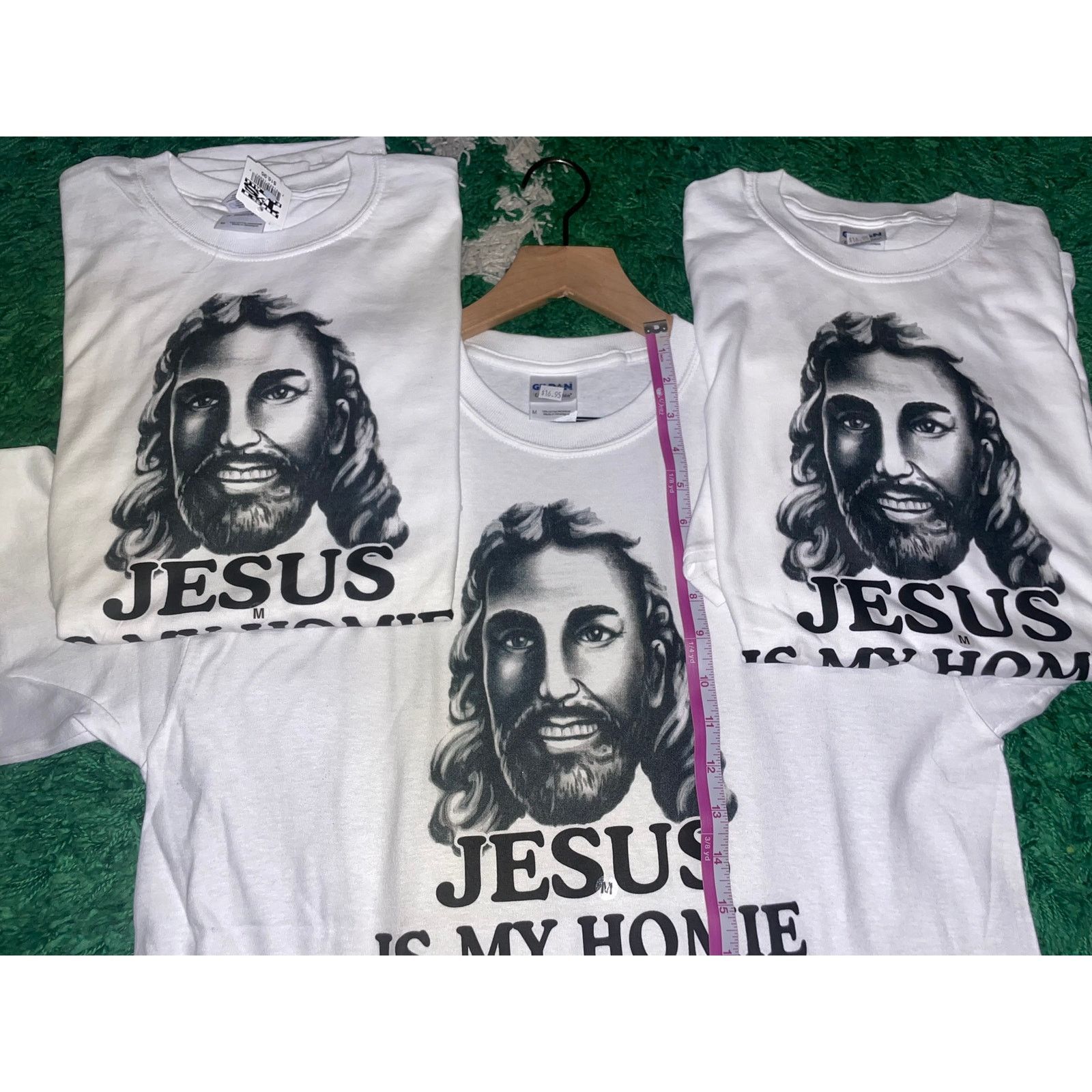 Gildan Y2K Jesus Is My Homie White Christ Graphic God Shirt 2000s M ...