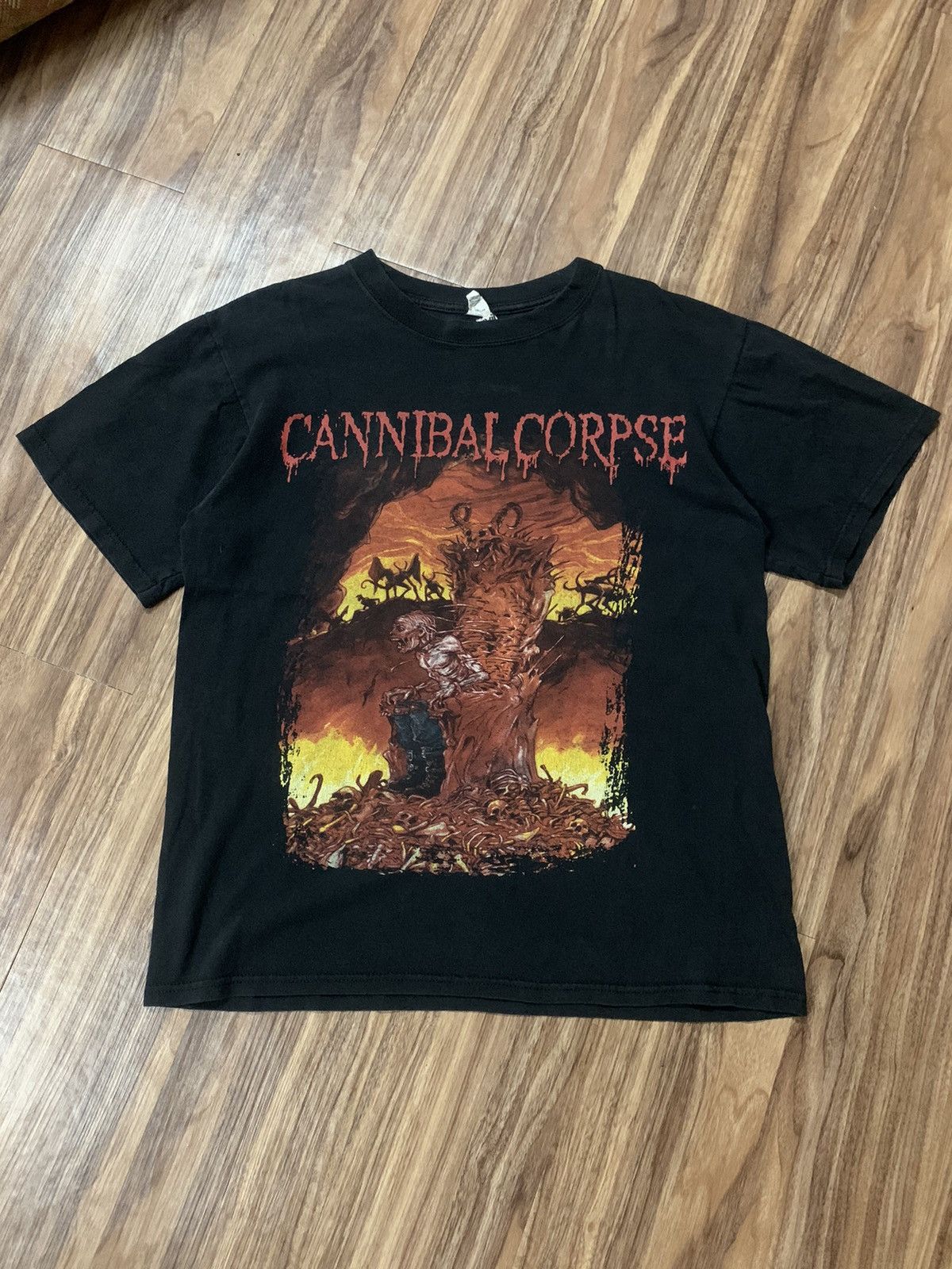 Band Tees × Streetwear × Vintage Vintage Cannibal Corpse Band Tee 90s ...