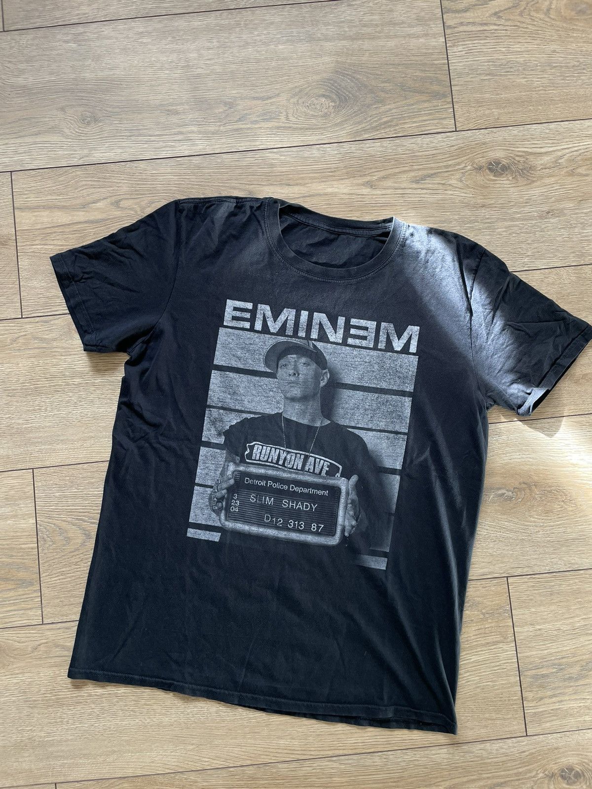 Eminem × Streetwear × Vintage Vintage Eminem Mugshot tee Face slim ...