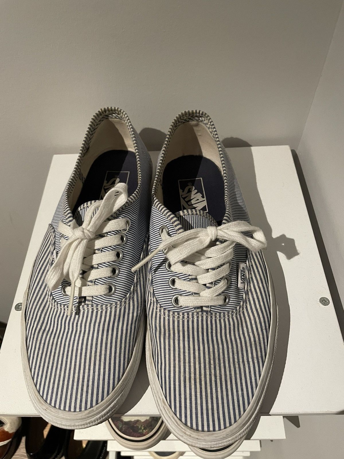 Vans Vans Authentic CDG Pinstripe Seersucker sz 8.5 | Grailed