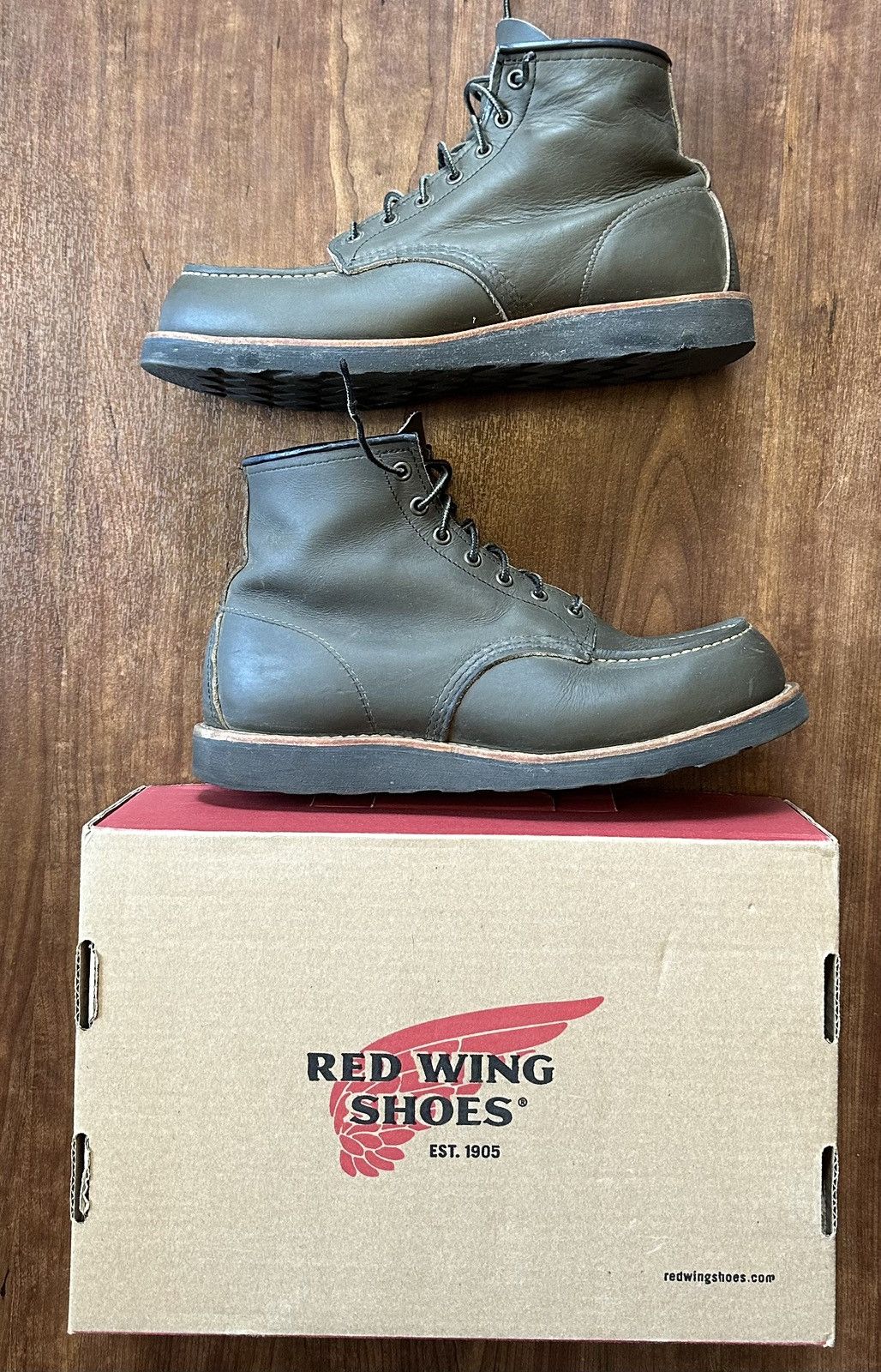 Red Wing Red Wing Heritage Classic Moc Boot Alpine Green 11 USA | Grailed