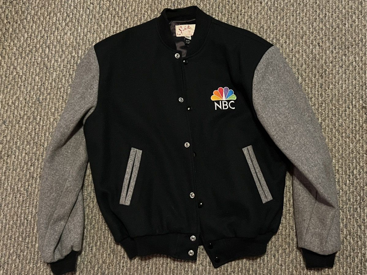 Vintage Vintage NBC Television Crew Letterman Jacket 90s | Grailed