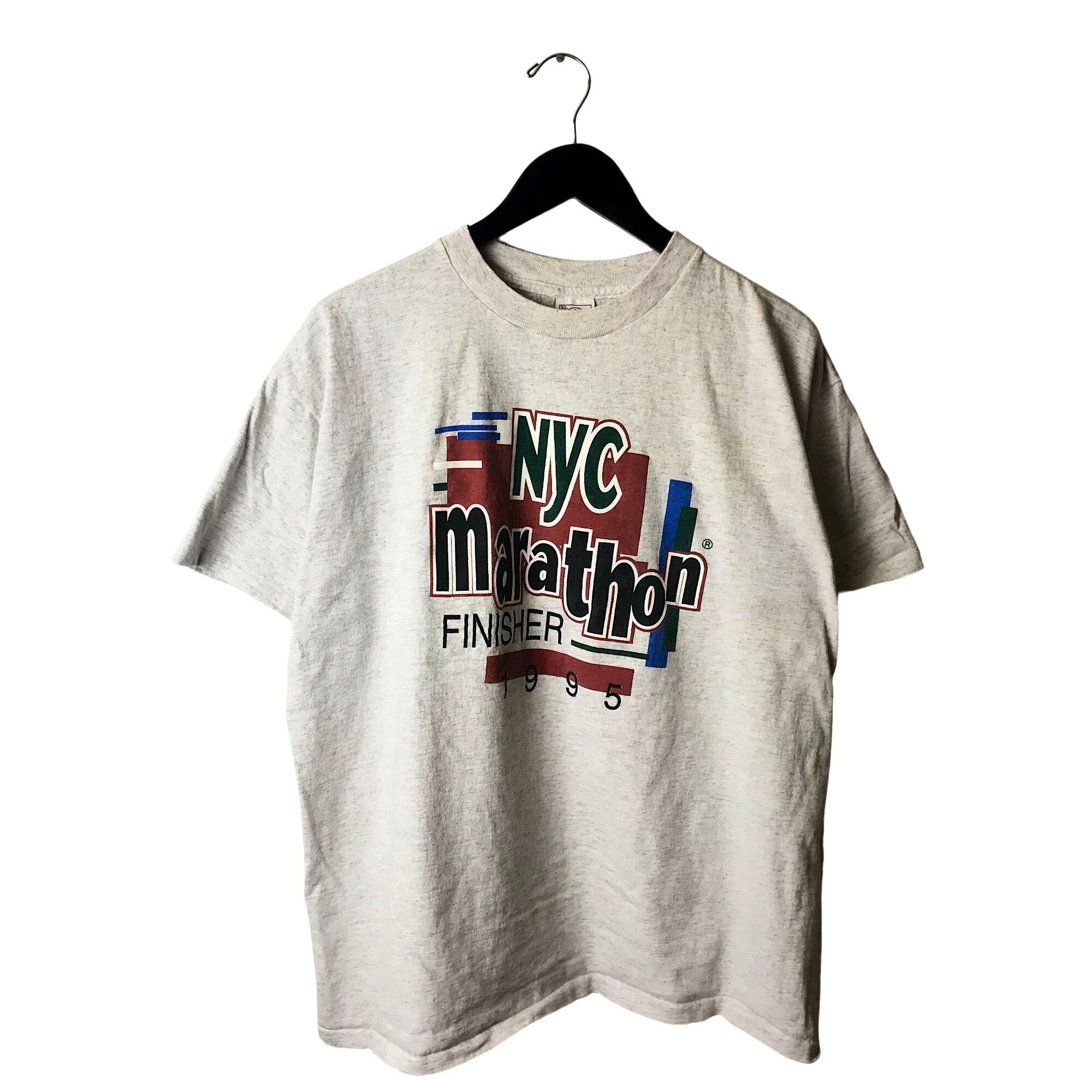 Vintage 1995 Vintage NYC Marathon Finisher T Shirt 90s Adult Gray XL ...