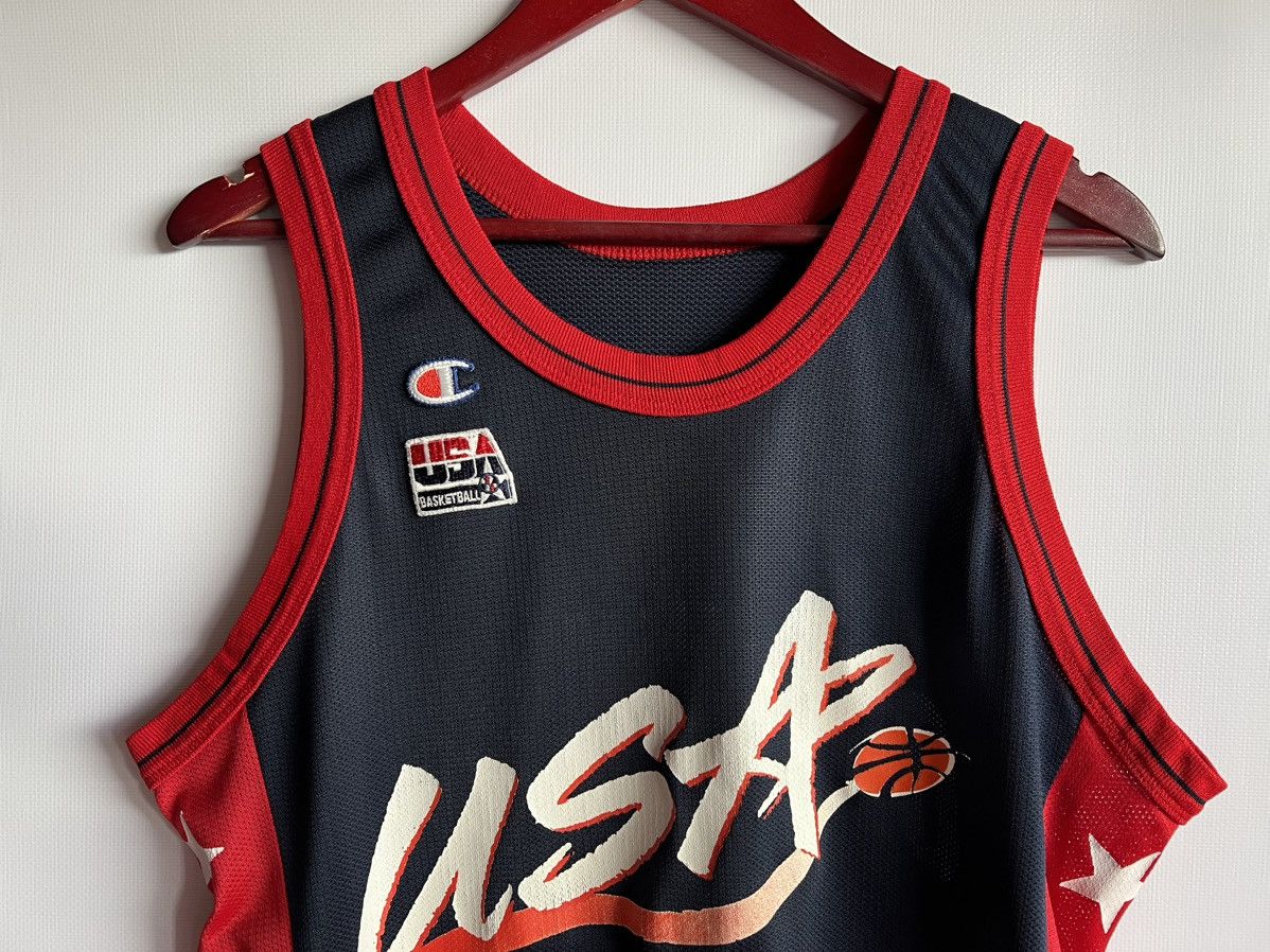 Vintage Hakeem Olajuwon Vintage Champion Team USA Jersey | Grailed