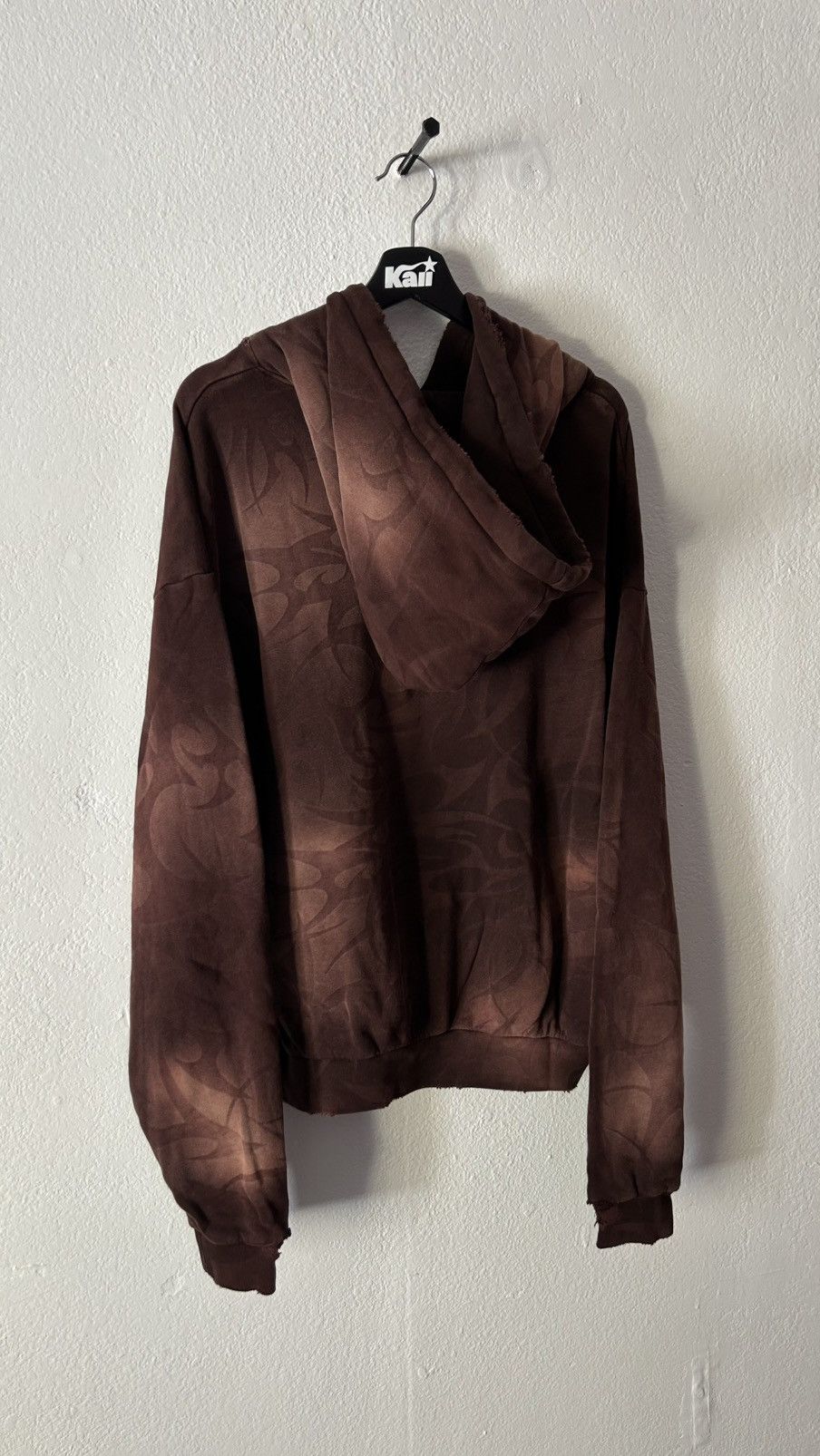 HELLSTAR Hellstar Brown Laser Zip Up Hoodie | Grailed