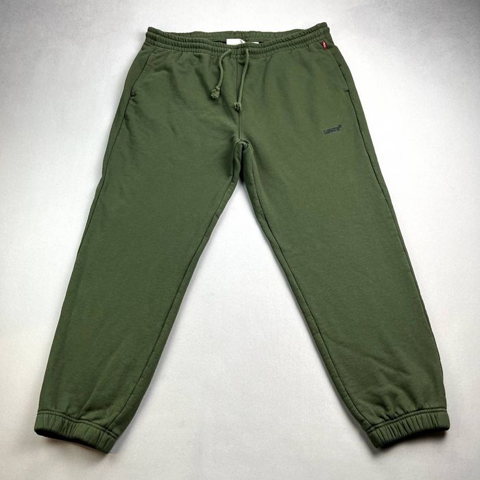 Levi's Levis Jogger Sweatpants XXL Olive Green Stretch Red Tab Logo ...