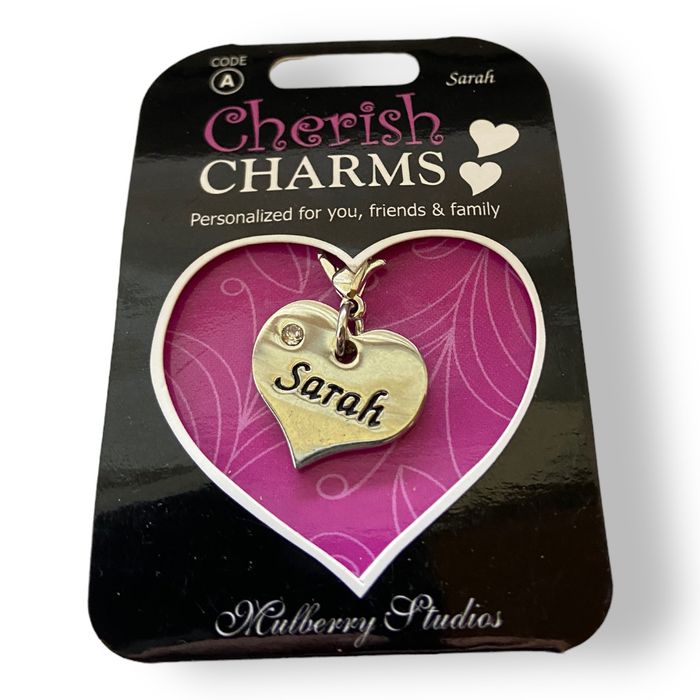 Other Cherish Charms SARAH Name Bracelet Charm NEW NWT Silvertone | Grailed