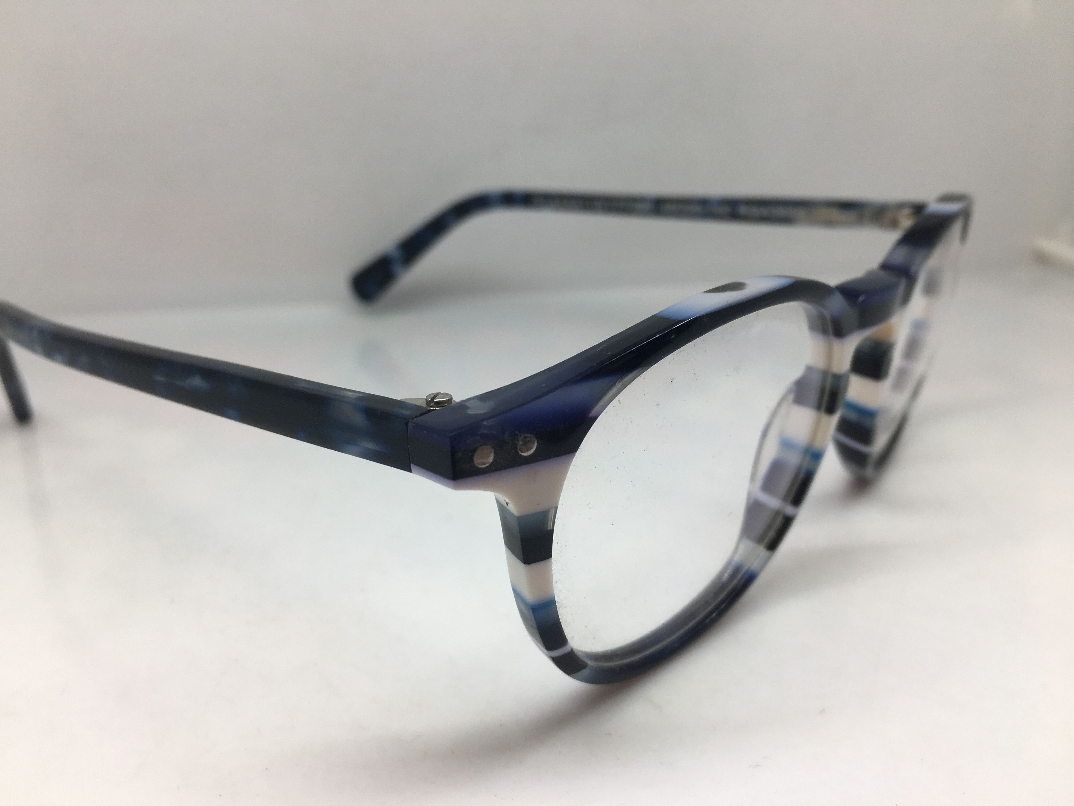 Other EYECRAFT White Blue Keyhole Eyeglasses Frame | Grailed