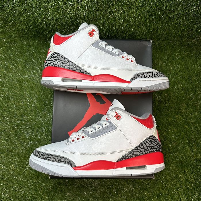 Nike Air Jordan 3 Fire Red | Grailed
