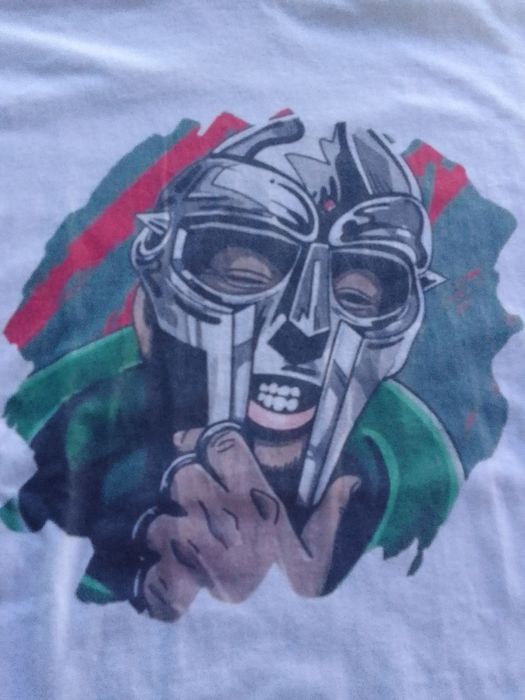 Rare MF Doom - Danger Doom Supervillain White Rap Tshirt | Grailed